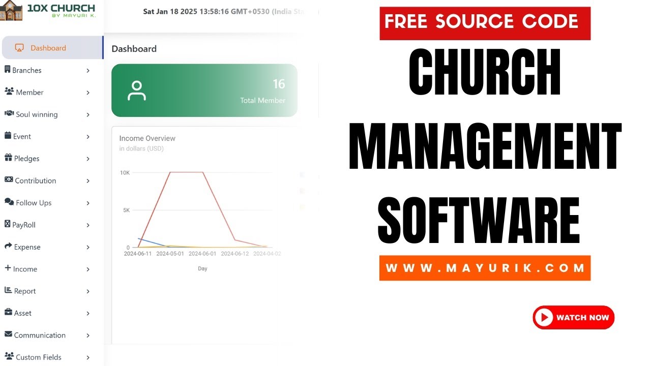 Best Church Management System Software in PHP/MySQL | Free Source Code Download