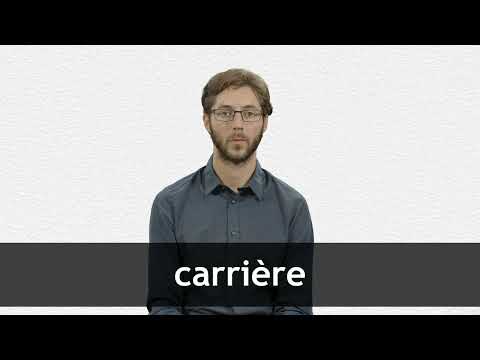 How to pronounce CARRIÈRE in French