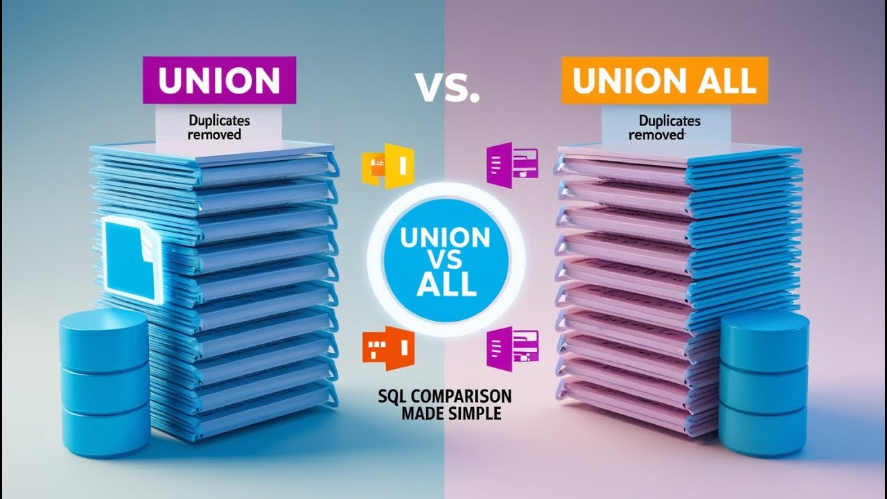 UNION vs UNION ALL - Key Differences Explained with Examples