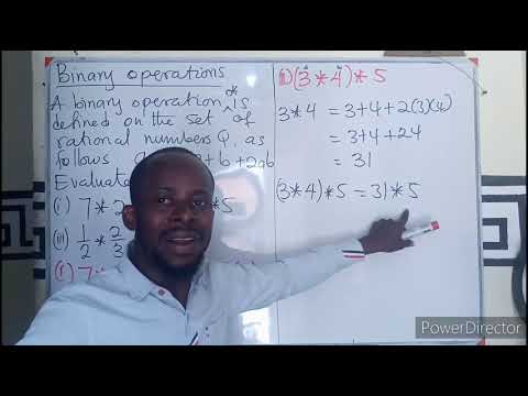 Introduction to Binary Operations