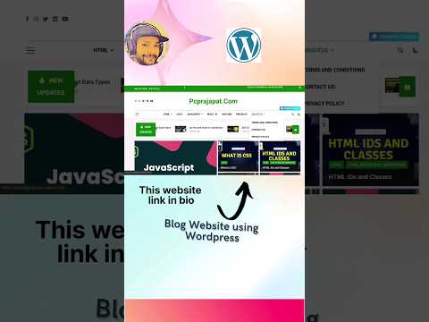Blog Website Template using WordPress. #shorts