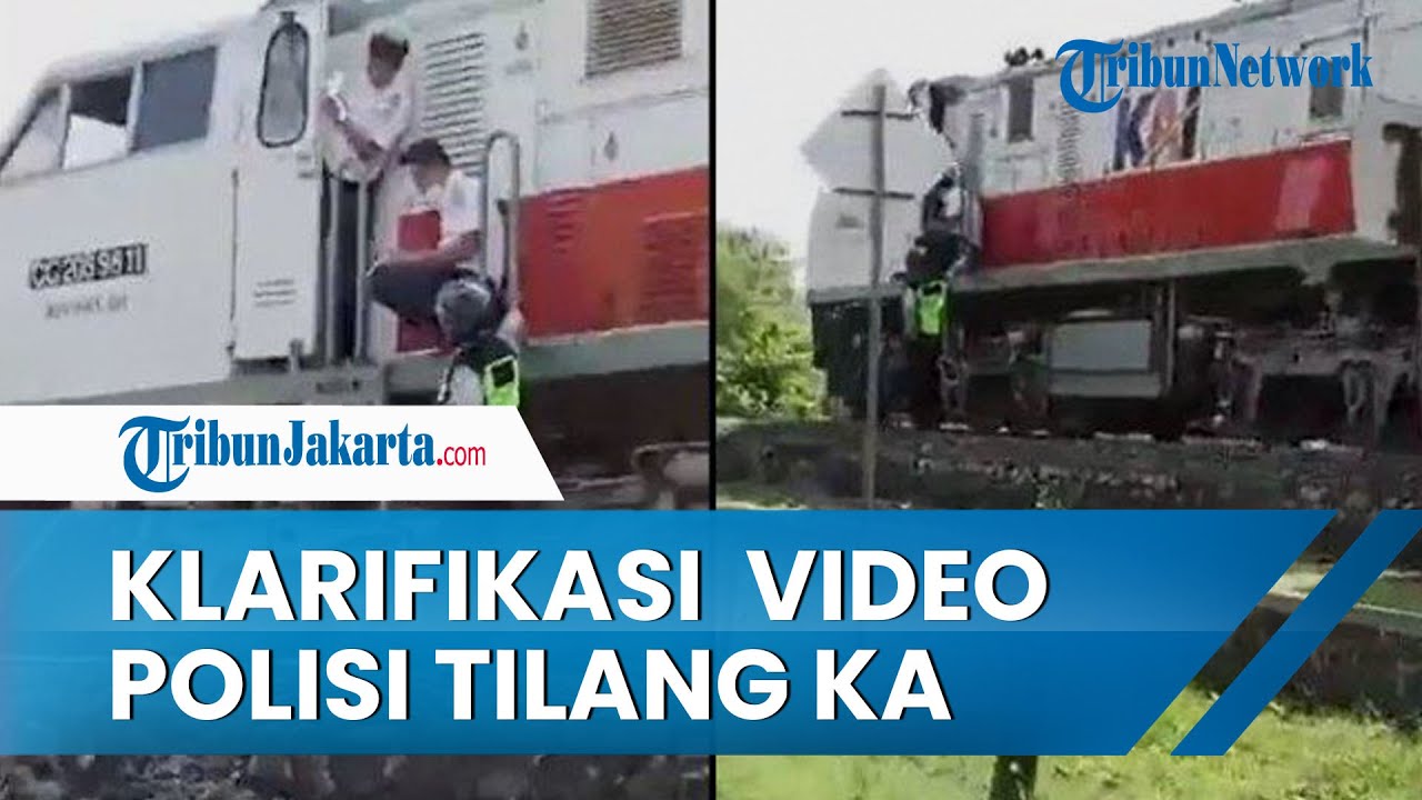Video Polisi Tilang Kereta Api Viral di Media Sosial, Begini ...