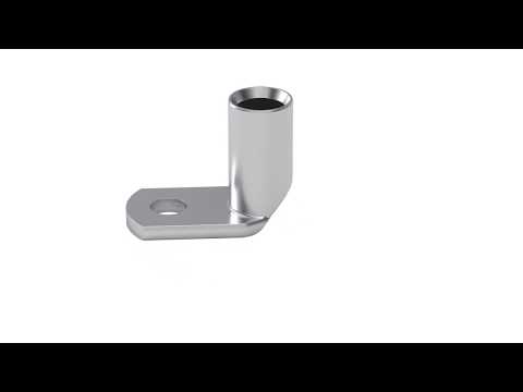 Angled tubular cable lugs, Cu, 90° angled, standard type | Klauke