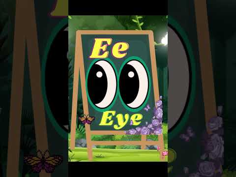 "E" is For Eye- ABC Alphabet Songs with Sounds for Children| Words start from E #preschool #shorts