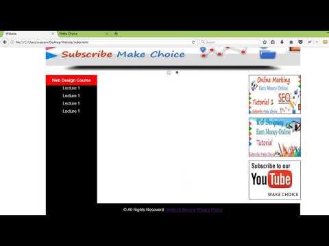HTML Course For Beginners | Lecture 18 | Create Attractive Footer