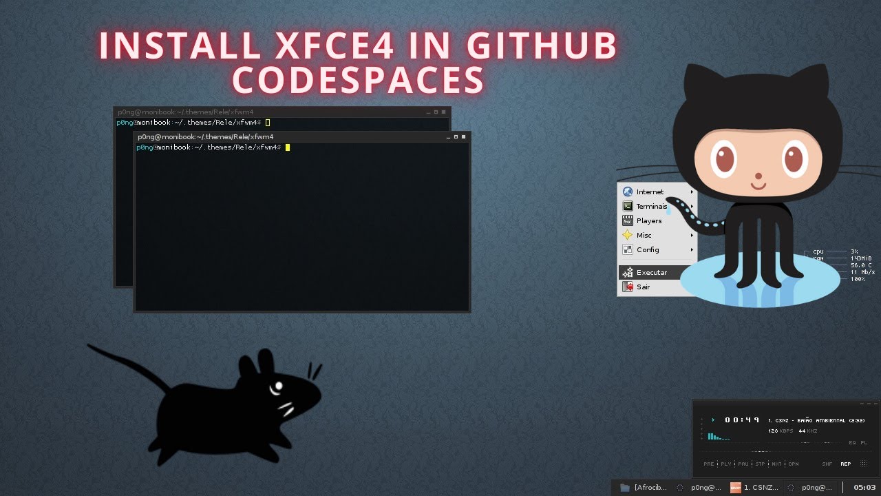 Installing XFCE4 Desktop Environment in GitHub codespaces || VNC Server setup in GitHub codespaces