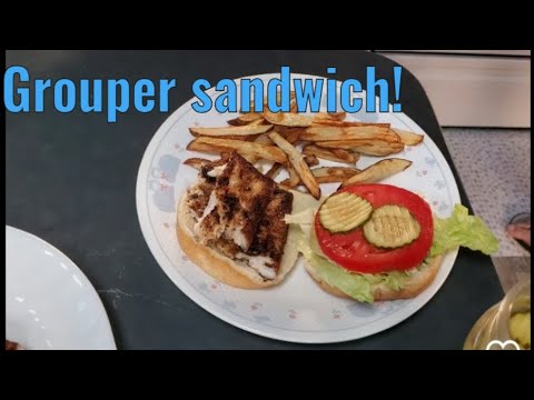 How to make the best blackened grouper sandwich! Cooking Florida seafood - episode 1