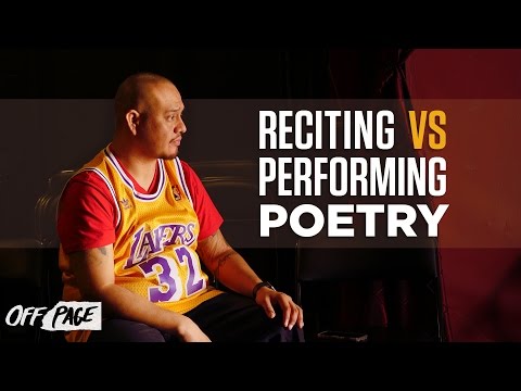 Tips on How To PERFORM Poetry (vs Reading / Reciting Poetry)