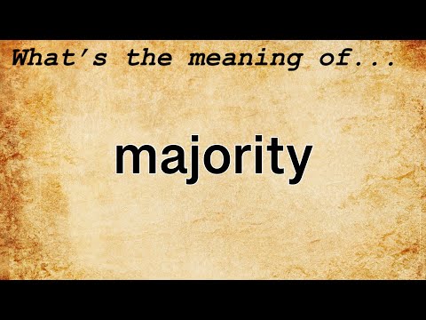 Majority Meaning | Definition of Majority