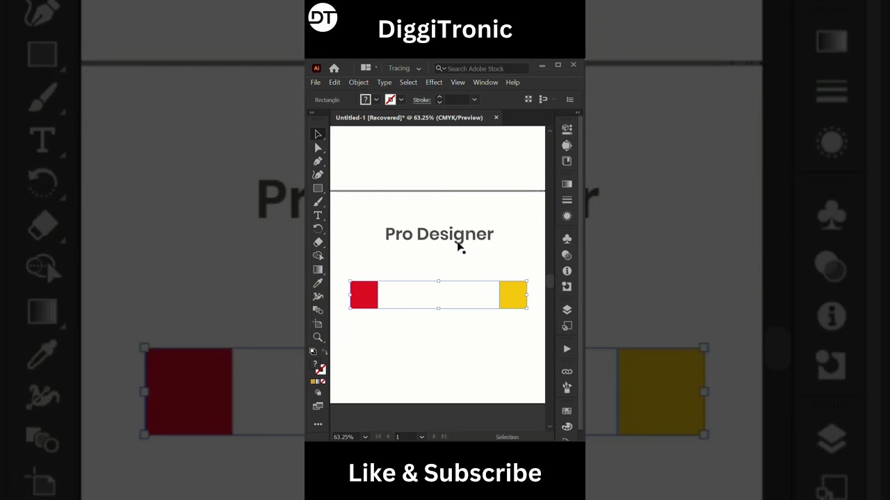 Mastering Color Gradients in Adobe Illustrator: A Beginner's Guide  #diggitronic