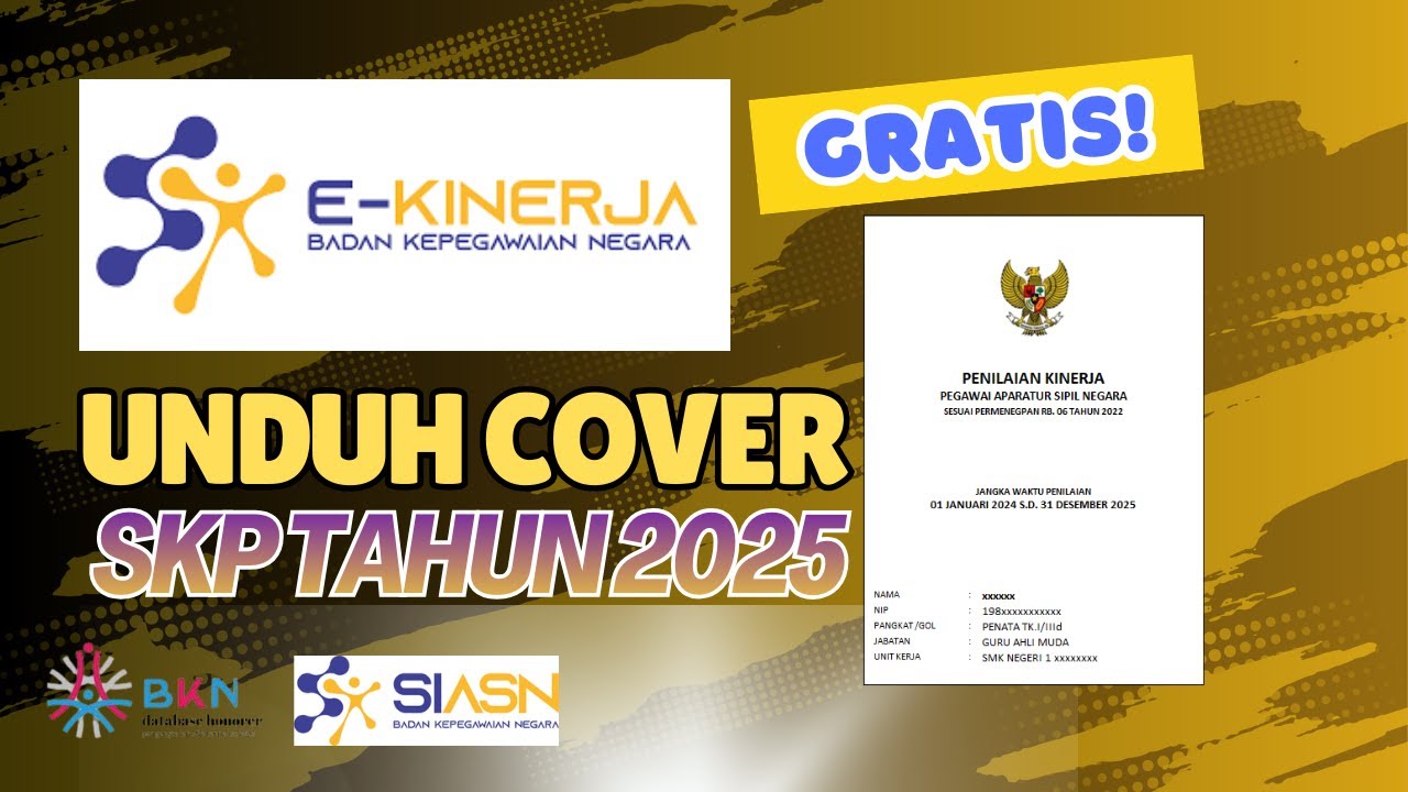 GRATIS! Unduh Cover SKP Penilaian Kinerja 2025