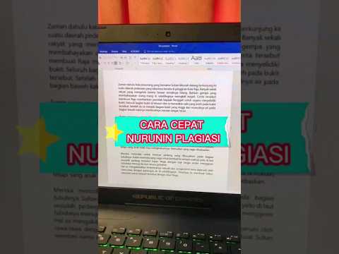 CARA CEPAT MENURUNKAN PLAGIASI #shorts