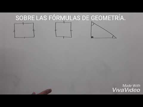 FÓRMULAS DE GEOMETRÍA.