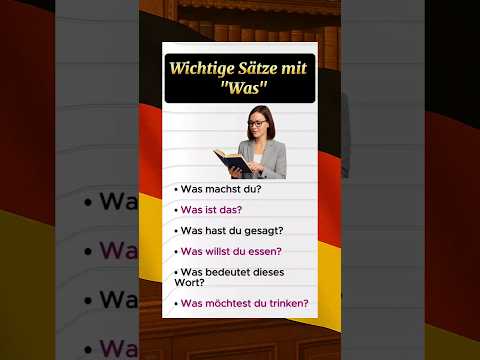 wichtige Sätze mit "Was"#deutschfüranfänger #deutsch #deutschkurs #lernen#learngerman #shortsdeutsch