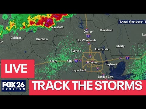 LIVE Houston weather radar - Monday, June 16 (no audio)