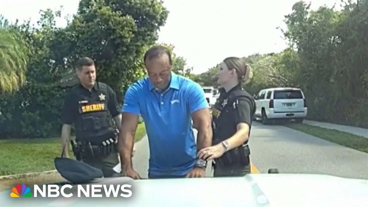 Florida sheriff releases video showing Tiger Woods’ DUI arrest