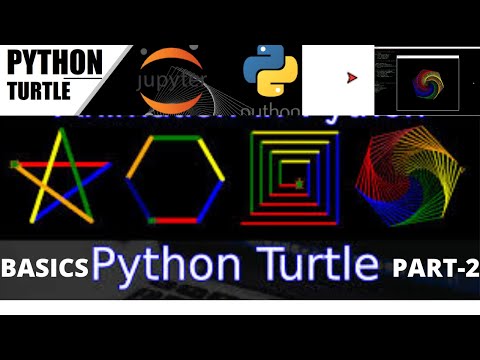 Python Turtle Graphics(PART-2) |What is Python turtle Graphics?|Draw Basic shapes by Turtle library