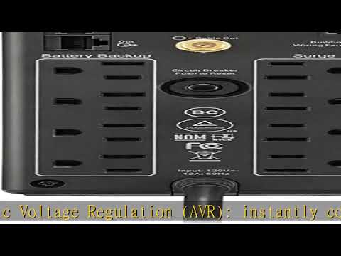 APC UPS 1000VA UPS Battery Backup and Surge Protector, BX1000M Backup Battery Power Supply, AVR, Da