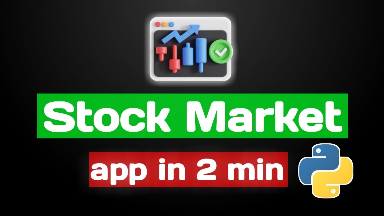 I CREATE STOCK MARKET APP IN 2 MIN USING PYTHON & LEARN PYTHON BY BUILDING SIMPLE PROJECTS