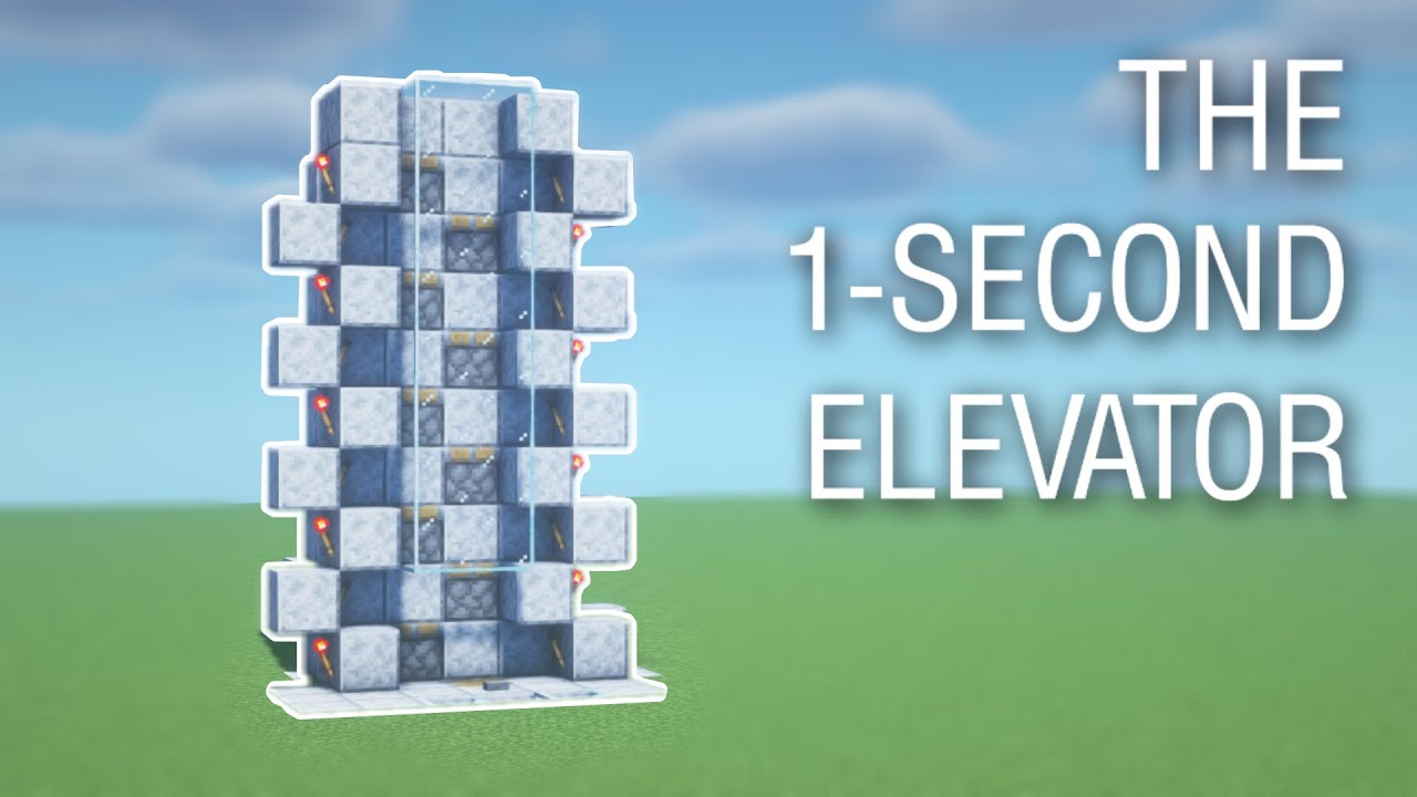 Fastest Elevator Design For Minecraft 1.17 | Minecraft Redstone Tutorial