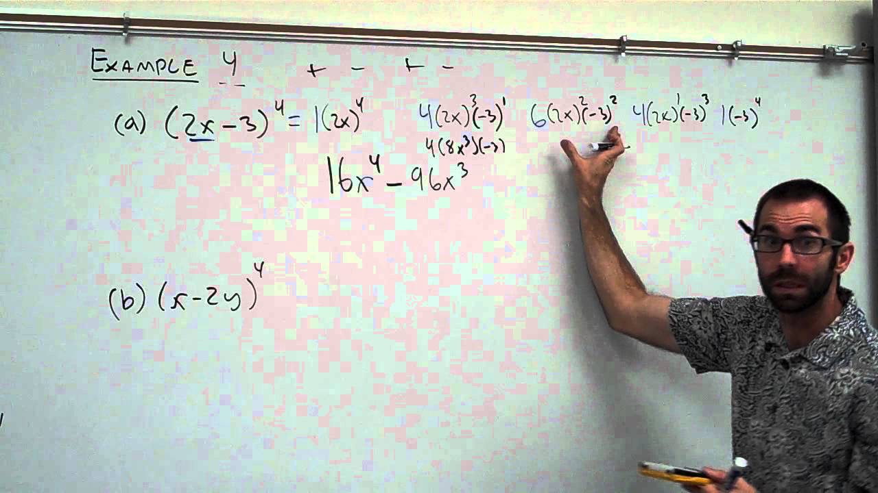Section 8.5 Example 4 Expanding Binomial Expressions