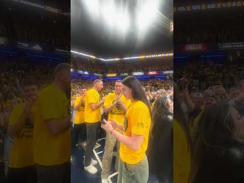 Caitlin Clark reacts to the Indiana Pacers Eastern Conference Finals Game 6 WIN 🗣️
