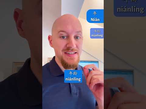 Using the Chinese Character '年' (nián) to Determine the 'Year'