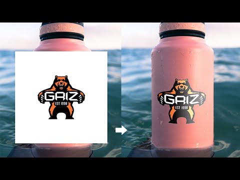 How to Place Logo on Bottle in Photoshop - Tutorial