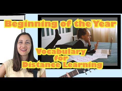 Simple English and Spanish Vocabulary for Distance Learning Online: Musical Lesson |Songs for Speech