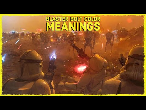 Why Blaster Bolts Are Different Colors