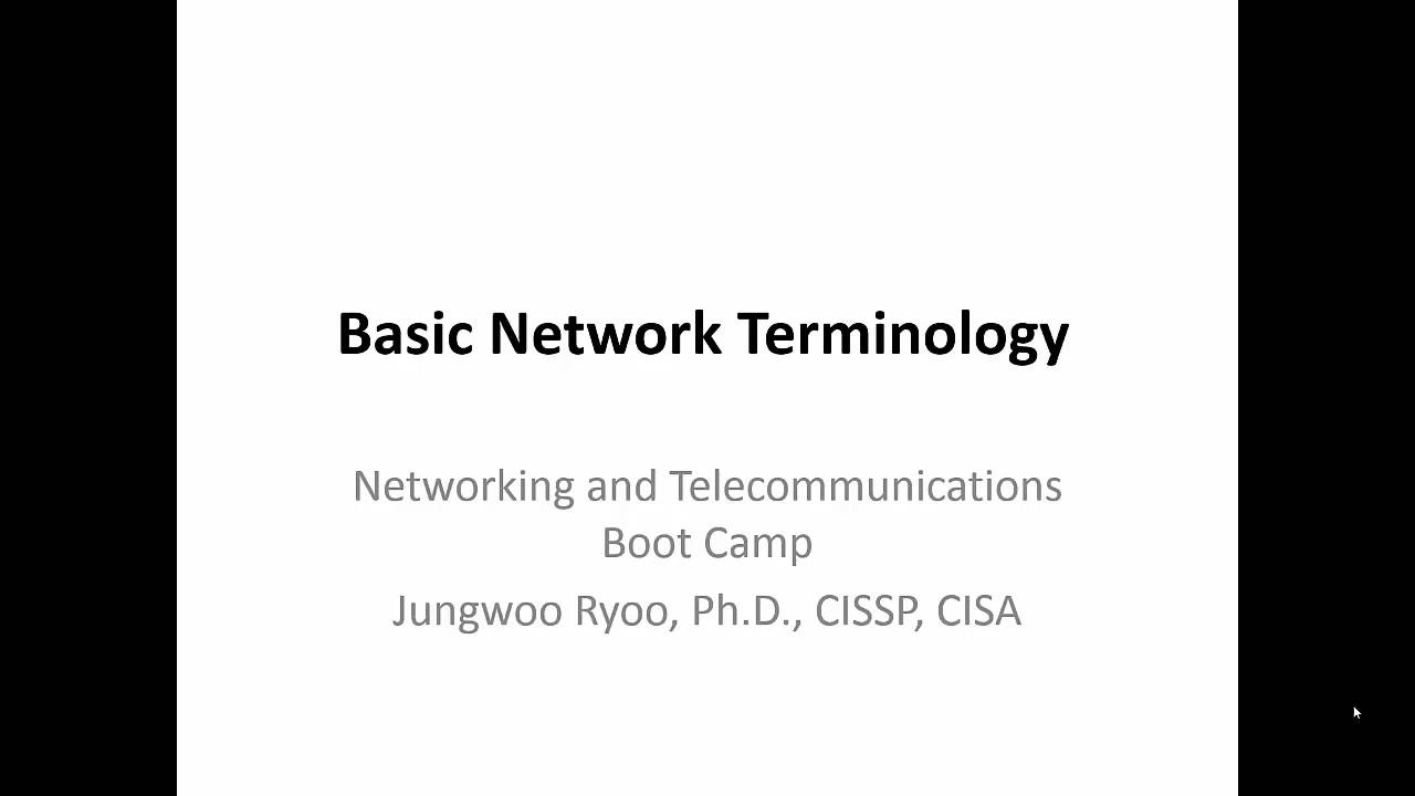 Computer Networking Terminology Part 1