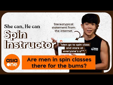 She can, He can: Do men take spin classes just to look at bums? True or False?