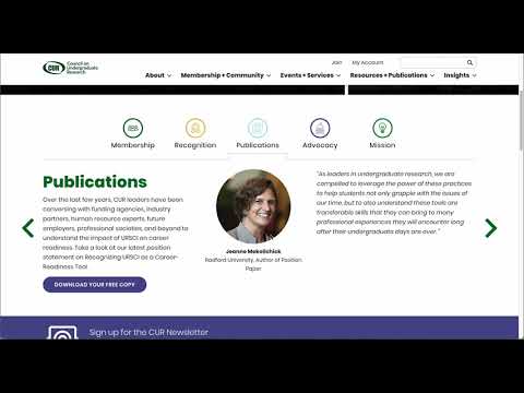 CUR Website Exploration 2023