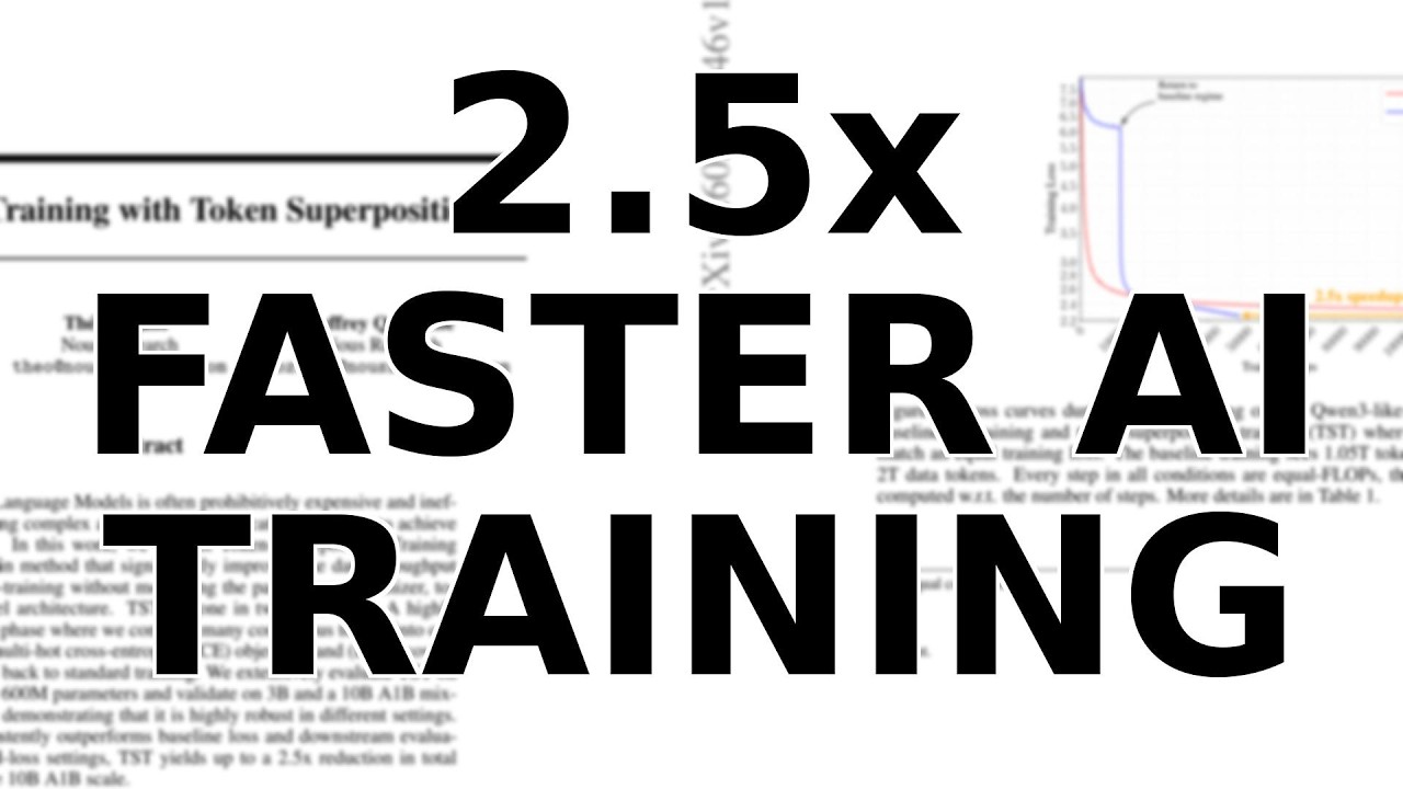 AI Training Just Got 2.5x Faster! Meet Token Superposition