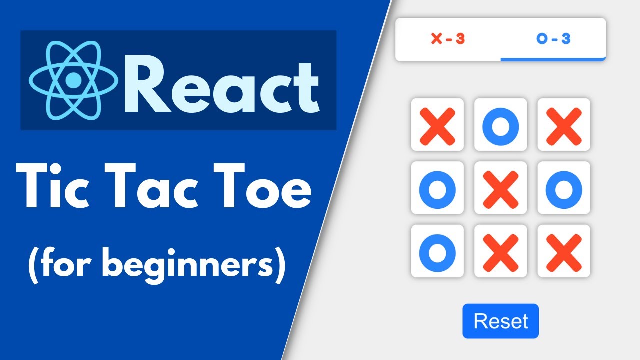 Make Tic Tac Toe with React | Beginners Tutorial