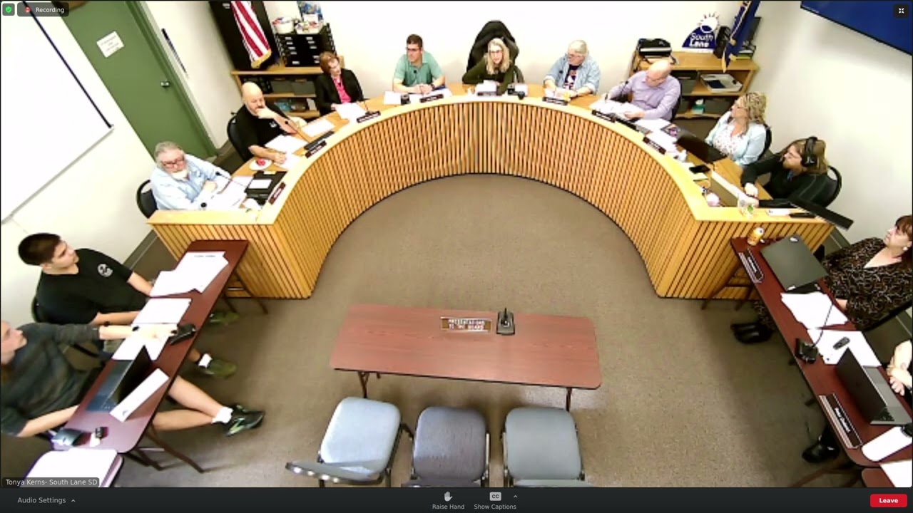 04/08/24 SOUTH LANE SCHOOL DISTRICT BOARD MEETING APRIL 8, 2024