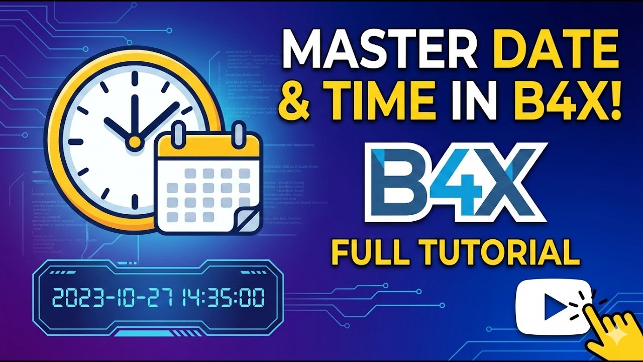 Master Date and Time in B4X (B4A, B4i, B4J) - Beginner tutorial