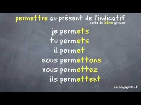 permettre au présent de l'indicatif - La-conjugaison.fr