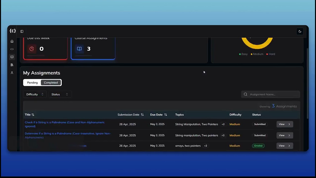 CodeMate for Education Demo video- Student panel
