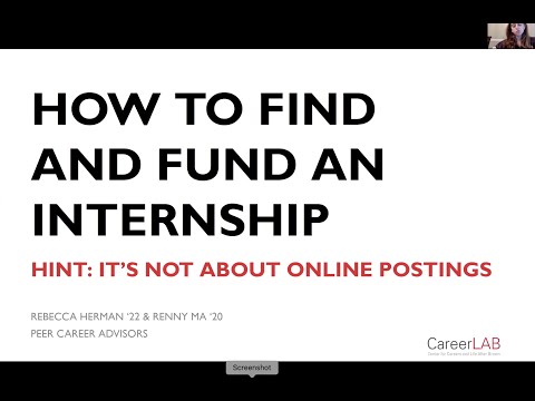 How to Find & Fund Internships