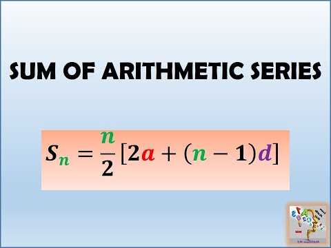 DERIVATION AND PROOF OF THE FORMULA FOR THE SUM OF ARITHMETIC SERIES