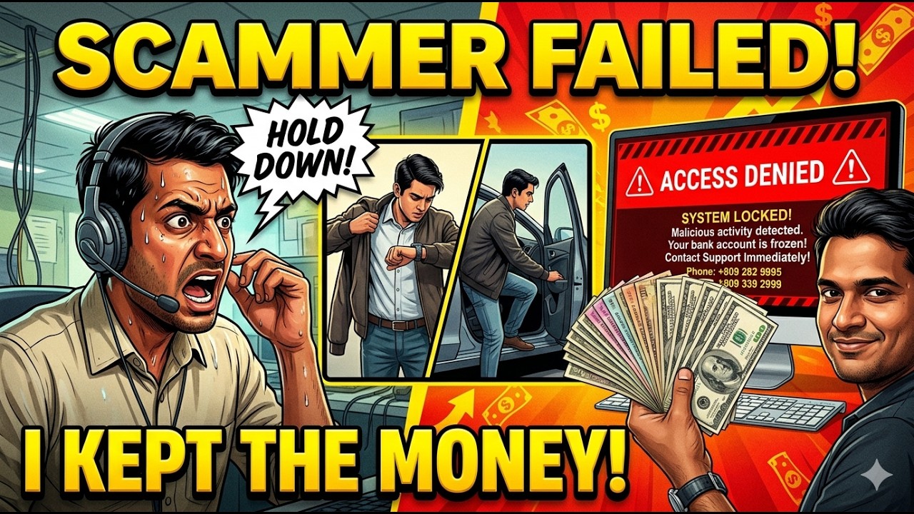 Geek Squad Scammer Fails Big Time And Then Tried Lock My PC 😂