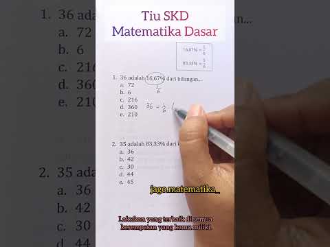 basic math questions for job entry psychological tests TIU SKD CPNS