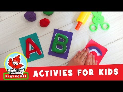 ABC's Play Dough Letter Activity for Kids | Maple Leaf Learning Playhouse