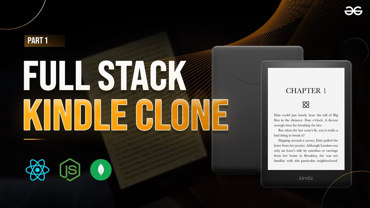 MERN stack e-book store | Part 1 | Full Stack Kindle Clone | GeeksforGeeks