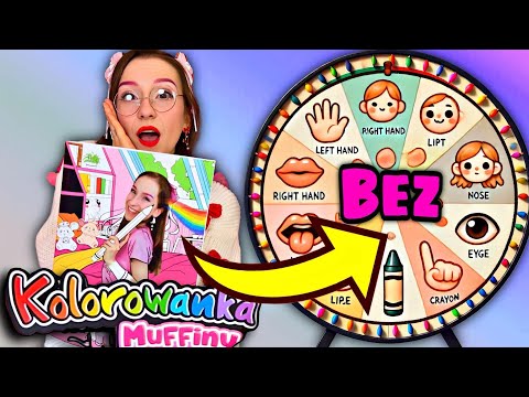 MOJA NOWA KSIĄŻKA!🤩KOLORUJ BEZ UŻYCIA RĄK CHALLENGE!