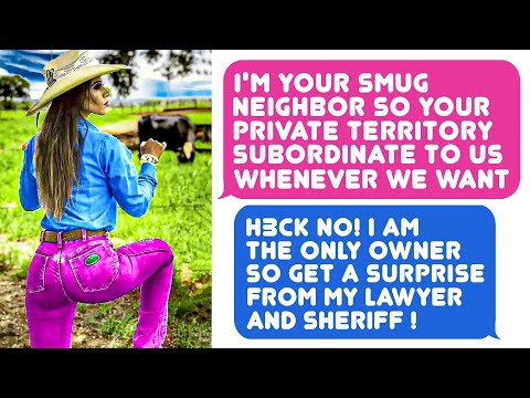 NEIGHBOR CONSTANTLY BREAKS INTO MY PRIVATE ROAD! / I Am The Land Owner, Get a Lawyer Surprise ! r/PR