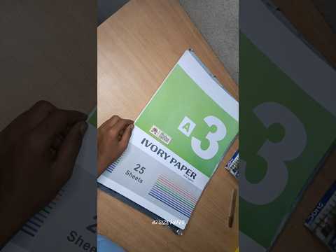 A3 size paper unboxing ivory paper #shorts #ytshorts
