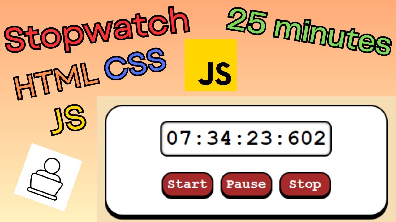 Create a Stopwatch in Vanilla JavaScript!