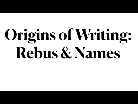 LING 270 - Module 1.07 Rebus Principle & Names